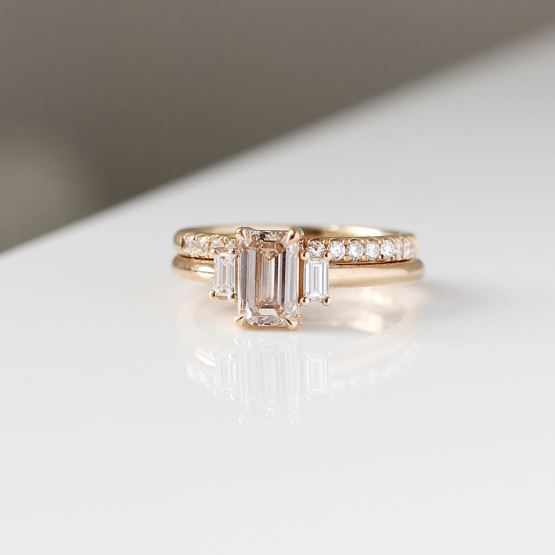 Champagne Diamond Ring - Yuliya Chorna Jewellery